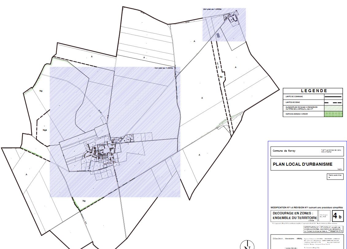 Aménagement du territoire - PLU - Ville de Raray